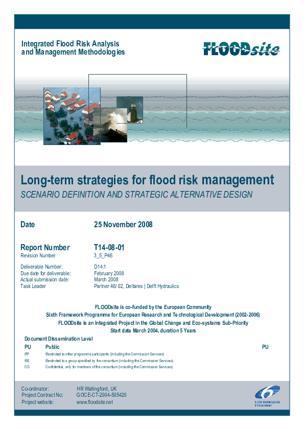 (PDF) Long-term strategies for flood risk management: Scenario ...