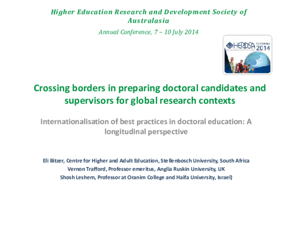(PDF) Crossing borders in preparing doctoral candidates and supervisors ...