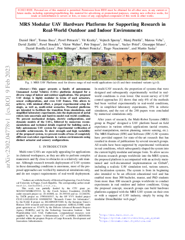 (PDF) MRS Modular UAV Hardware Platforms for Supporting Research in ...