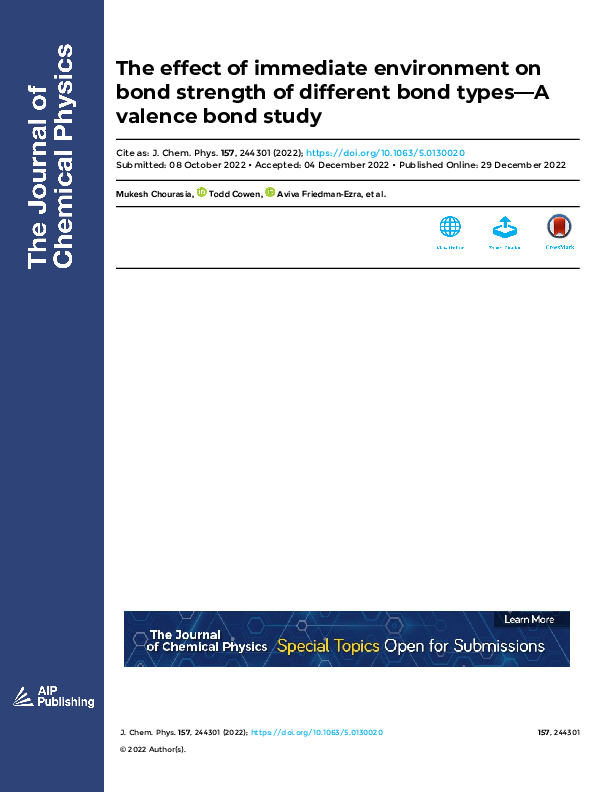 (PDF) The effect of immediate environment on bond strength of different ...