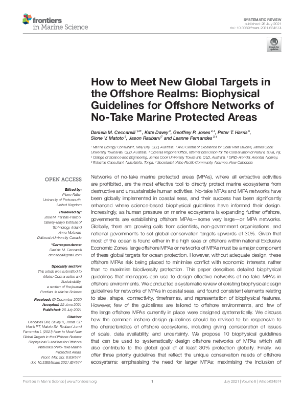 (PDF) How to Meet New Global Targets in the Offshore Realms ...