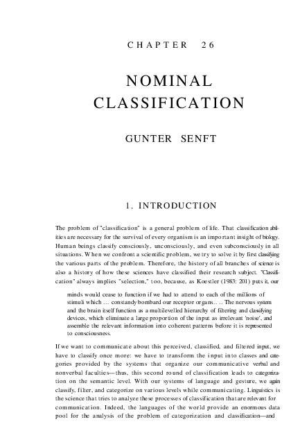 (PDF) Nominal Classification