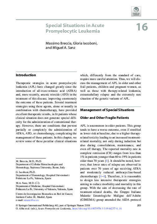 (PDF) Special Situations in APL