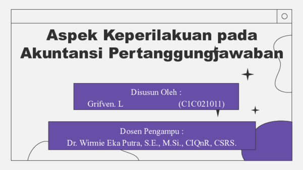 (PPT) PPT Akuntansi Keperilakuan - Aspek Keperilakuan pada Akuntansi ...