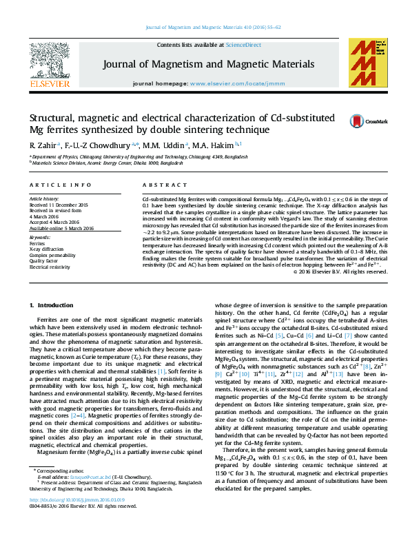 (PDF) Structural, magnetic, and electrical characterization of Sr-substituted LaFeO3 perovskite ...