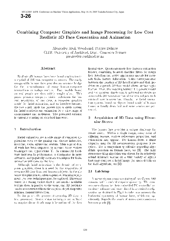 (PDF) Combining Computer Graphics and Image Processing for Low Cost Realistic 3D Face Generation ...