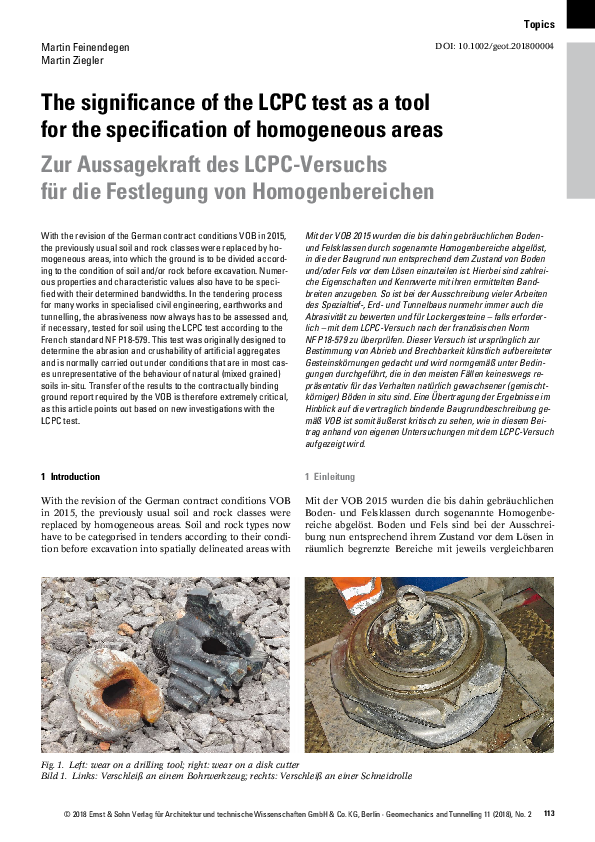 (PDF) The significance of the LCPC test as a tool for the specification ...