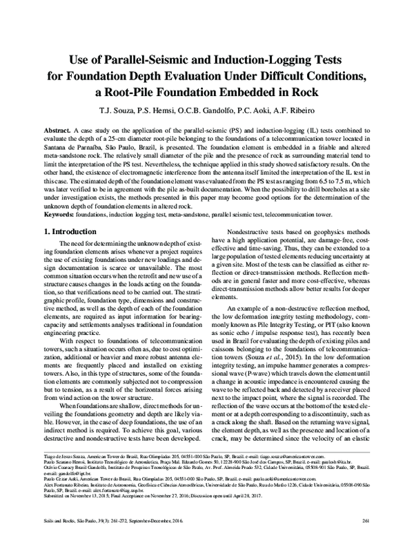 (PDF) Use of Parallel-Seismic and Induction-Logging Tests for ...