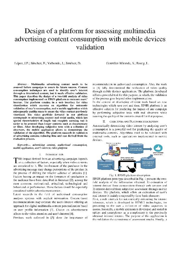 (PDF) Design of a platform for assessing multimedia advertising content ...