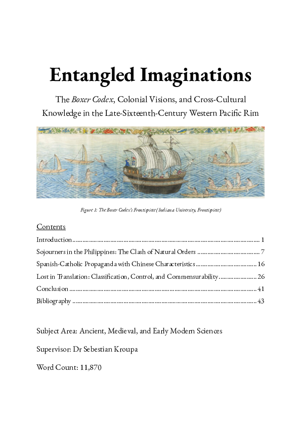 (PDF) Entangled Imaginations: The Boxer Codex, Imperial Visions, and ...