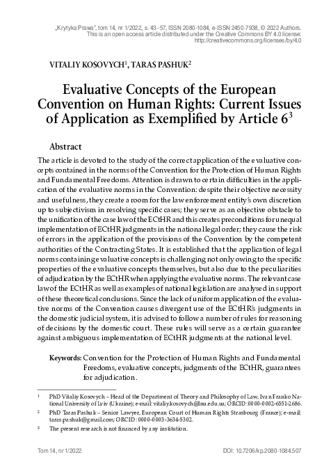 (PDF) Evaluative Concepts of the European Convention on Human Rights ...