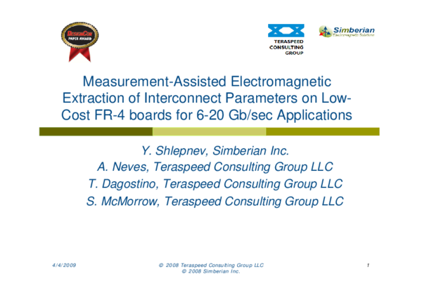 (PDF) Measurement-Assisted Electromagnetic Extraction of Interconnect ...