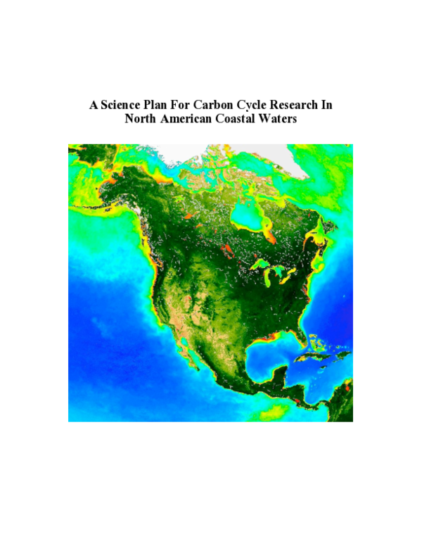 (PDF) A Science Plan for Carbon Cycle Research in North American ...