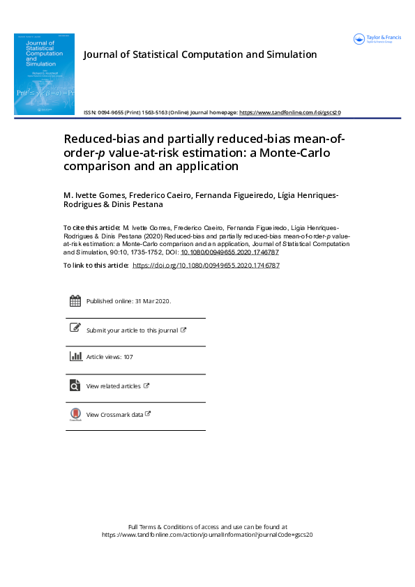 Pdf Reduced Bias And Partially Reduced Bias Mean Of Order P Value At