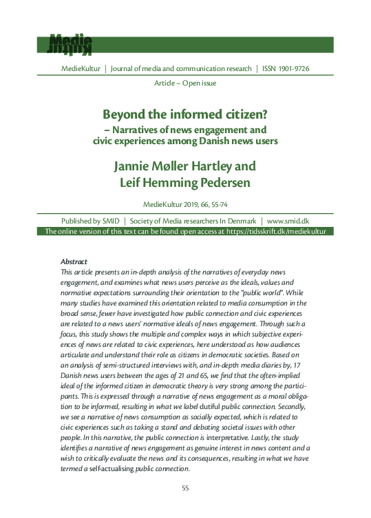(PDF) Beyond the Informed Citizen?