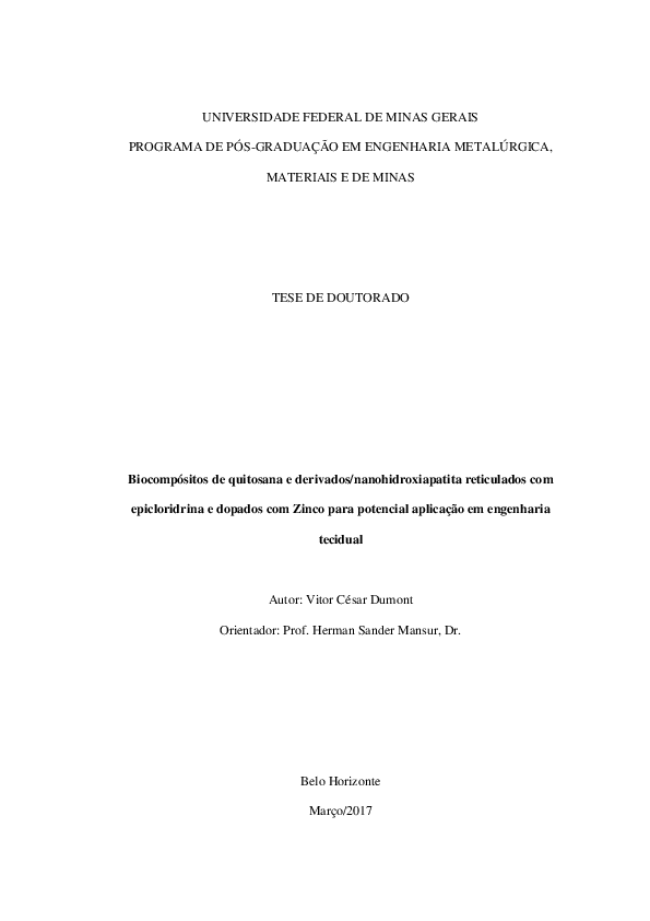 (PDF) Biocompósitos de quitosana e derivados/nanohidroxiapatita ...