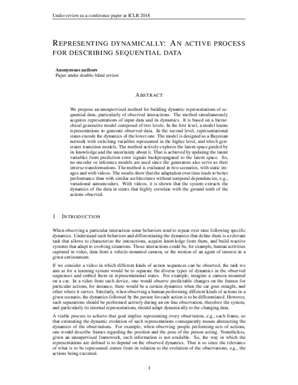 (PDF) Representing dynamically: An active process for describing sequential data
