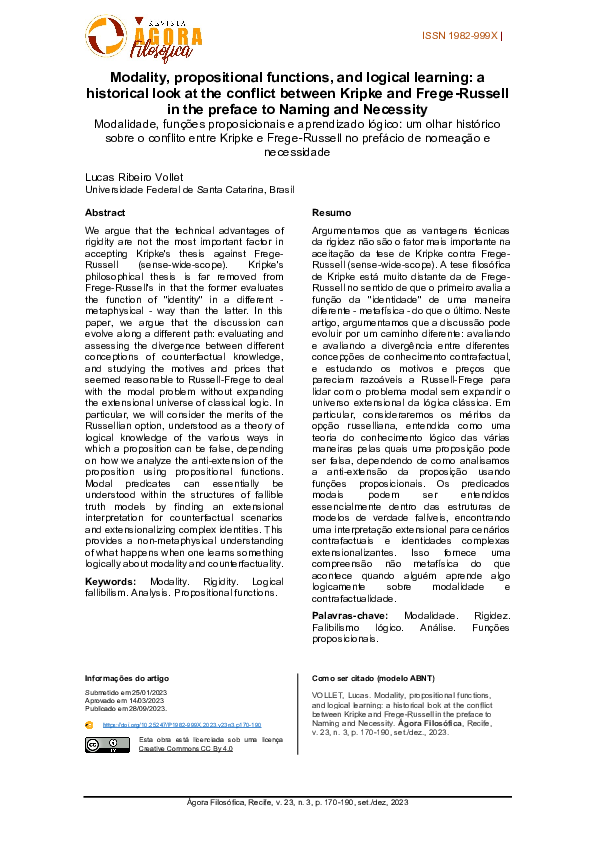 (PDF) Modality, propositional functions, and logical learning.