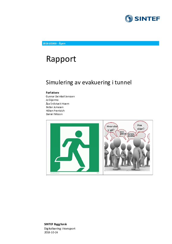 (PDF) Simulering av evakuering i tunnel