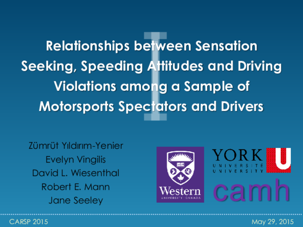 (PDF) Relationships between thrill seeking, speeding attitudes, and driving violations among a ...