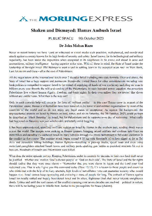 (PDF) Shaken and Dismayed - Morung Express