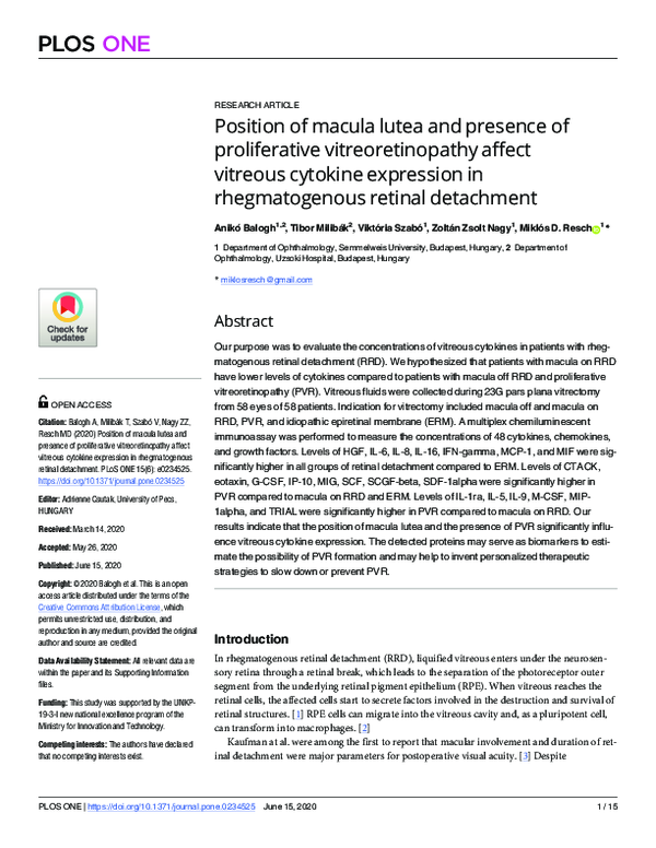 (PDF) Position of macula lutea and presence of proliferative ...