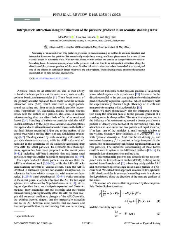 (PDF) Interparticle attraction along the direction of the pressure ...