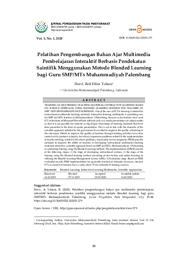 (PDF) Pelatihan Pengembangan Bahan Ajar Multimedia Pembelajaran Interaktif Berbasis Pendekatan ...