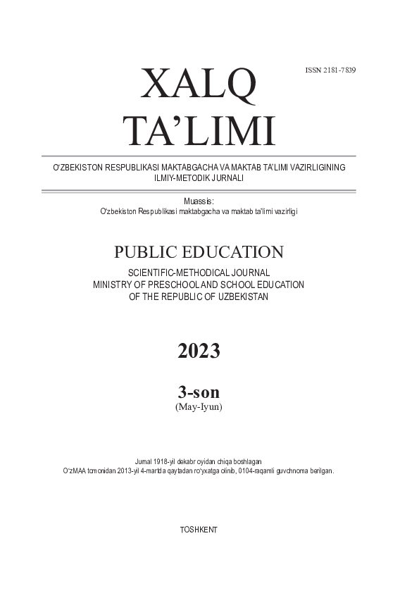 (PDF) Xalq ta'limi jurnali 3-son