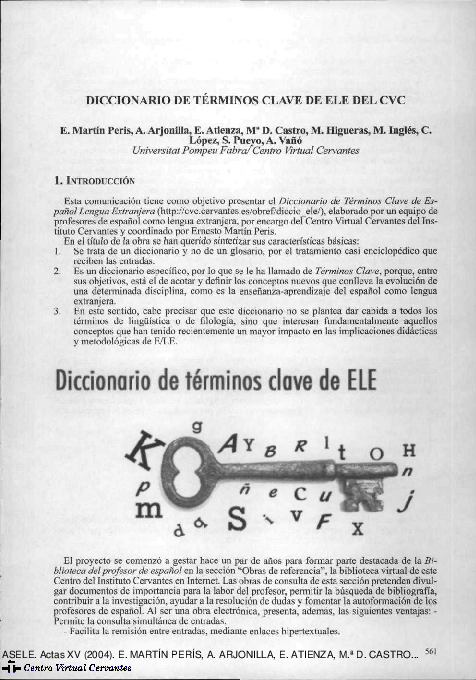 (PDF) Diccionario de términos clave de ELE del CVC