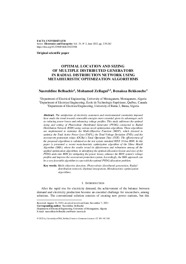 (PDF) Optimal location and sizing of multiple distributed generators in radial distribution ...