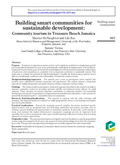 (PDF) Building smart communities for sustainable development