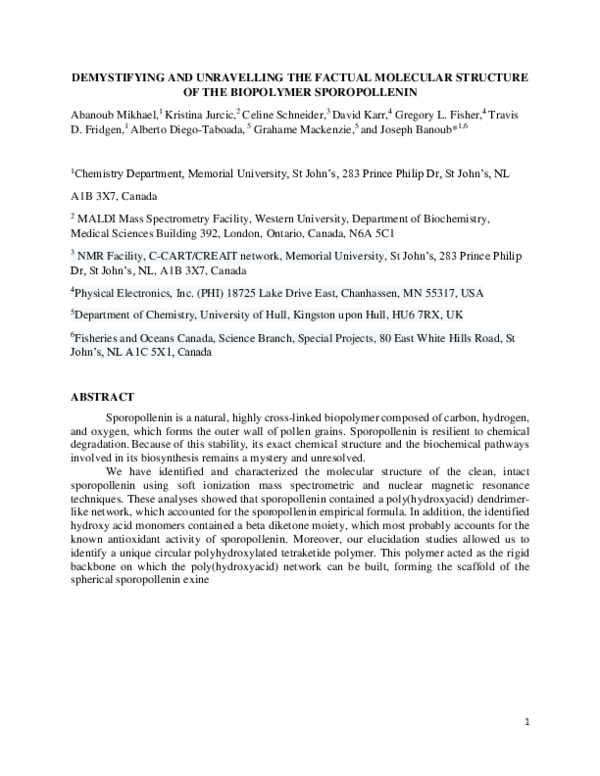 (PDF) Demystifying and Unravelling the Factual Molecular Structure of ...