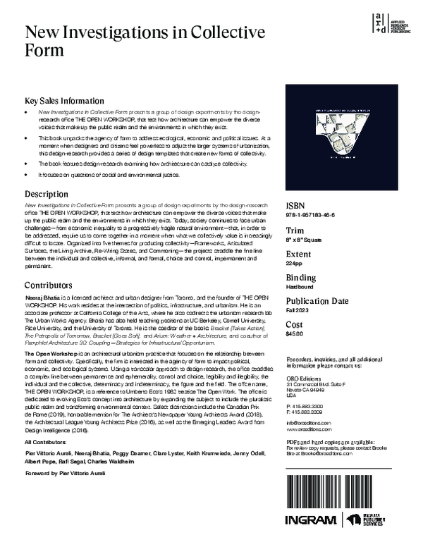 (PDF) New Investigations in Collective Form