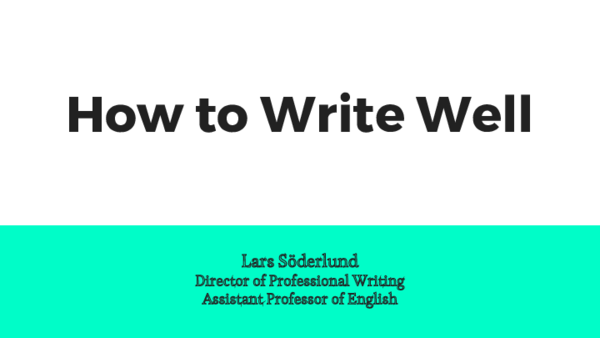 (PDF) How to Write Well | Lars Söderlund - Academia.edu