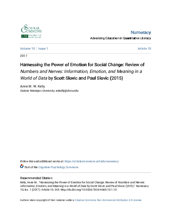 (PDF) Harnessing the Power of Emotion for Social Change: Review of ...