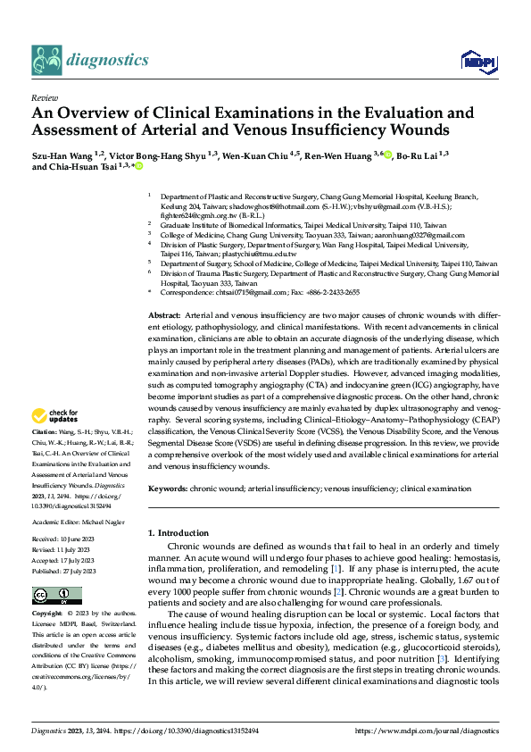 (PDF) An Overview of Clinical Examinations in the Evaluation and ...
