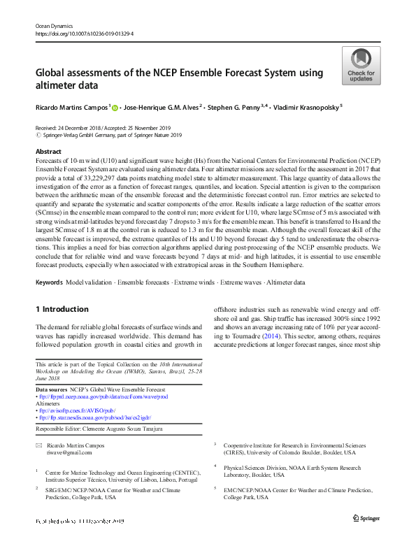 (PDF) Global assessments of the NCEP Ensemble Forecast System using ...