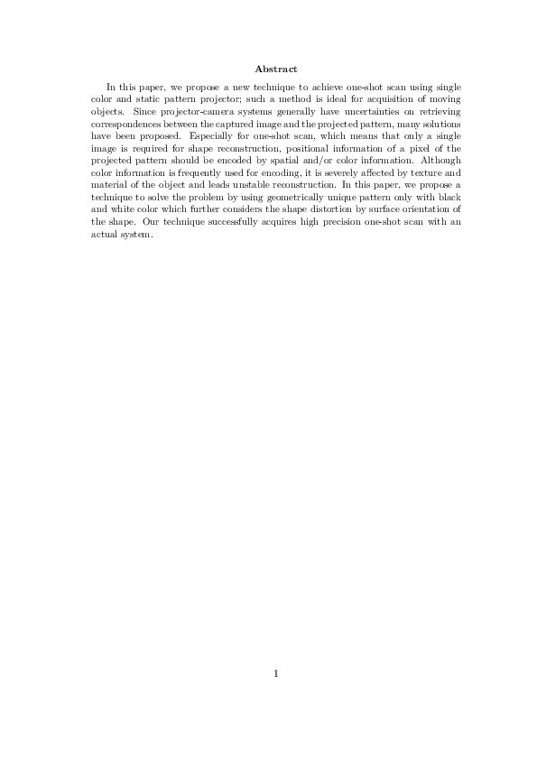 (PDF) Single colour one‐shot scan using modified Penrose tiling pattern