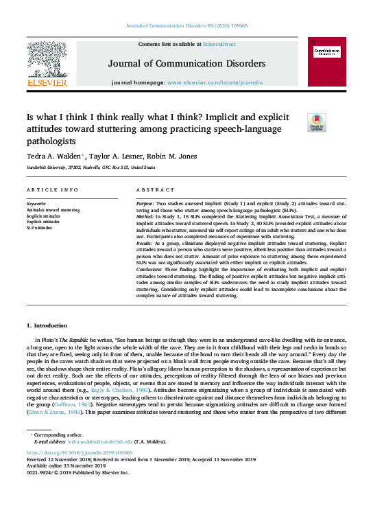 (PDF) Is what I think I think really what I think? Implicit and ...