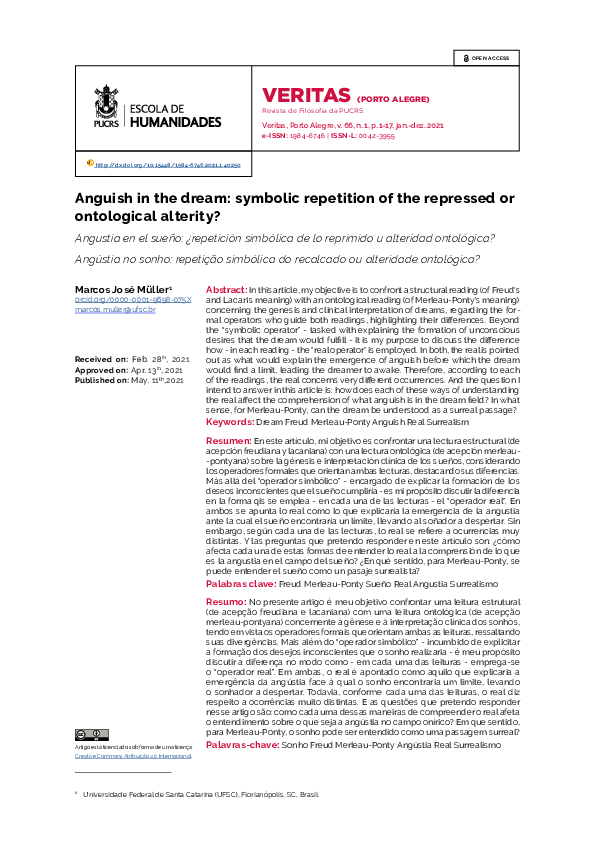 (PDF) Anguish in the dream