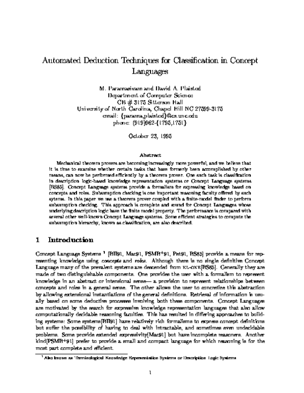 (PDF) Automated Deduction Techniques for Classification in Concept ...