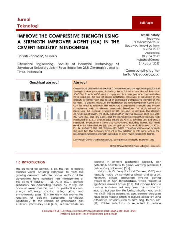 (PDF) IMPROVE THE COMPRESSIVE STRENGTH USING A STRENGTH IMPROVER AGENT ...
