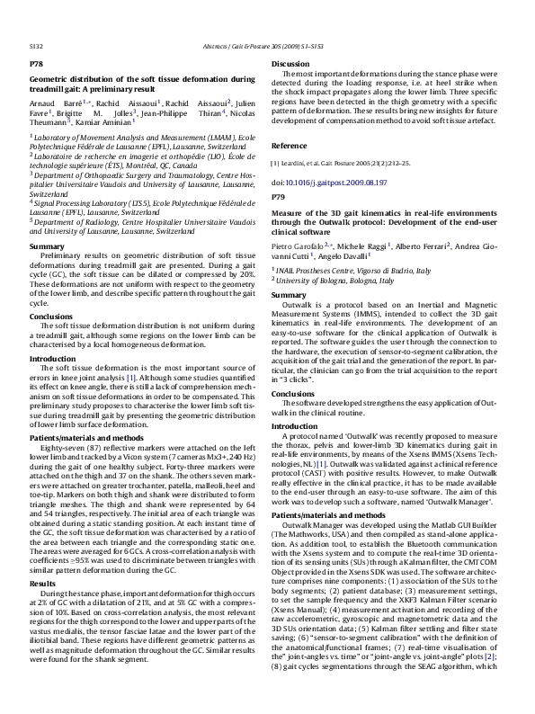 (PDF) Measure of the 3D gait kinematics in real-life environments through the Outwalk protocol ...