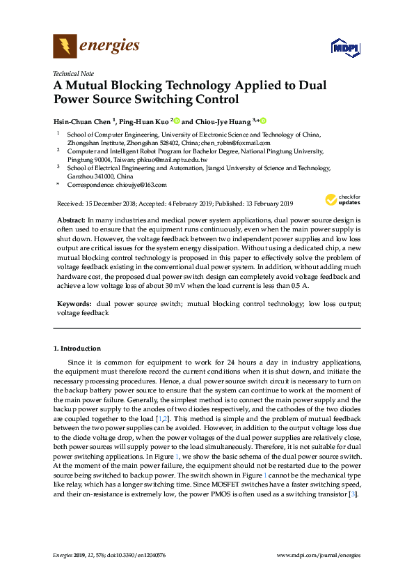 (PDF) A Mutual Blocking Technology Applied to Dual Power Source ...