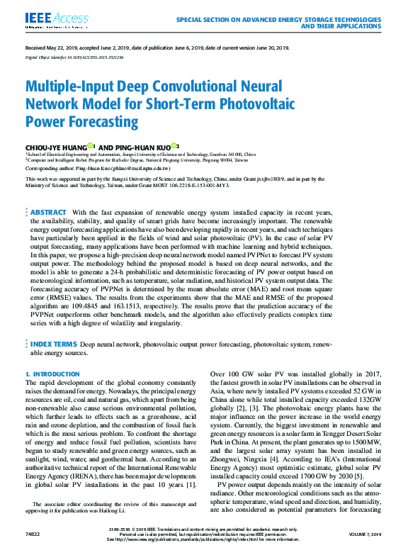 Pdf Multiple Input Deep Convolutional Neural Network Model For Short