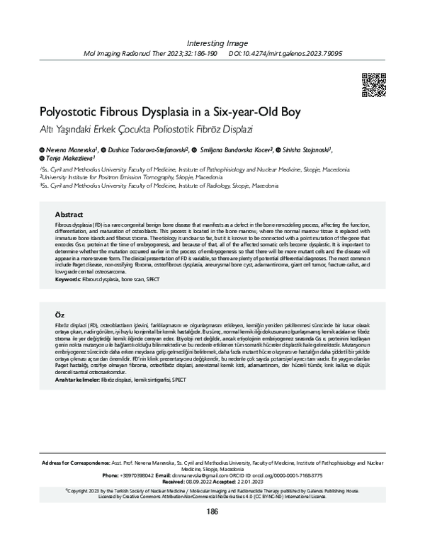 (PDF) Polyostotic Fibrous Dysplasia in a Six-year-Old Boy | Tanja ...