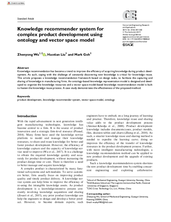 (PDF) Knowledge recommender system for complex product development using ontology and vector ...