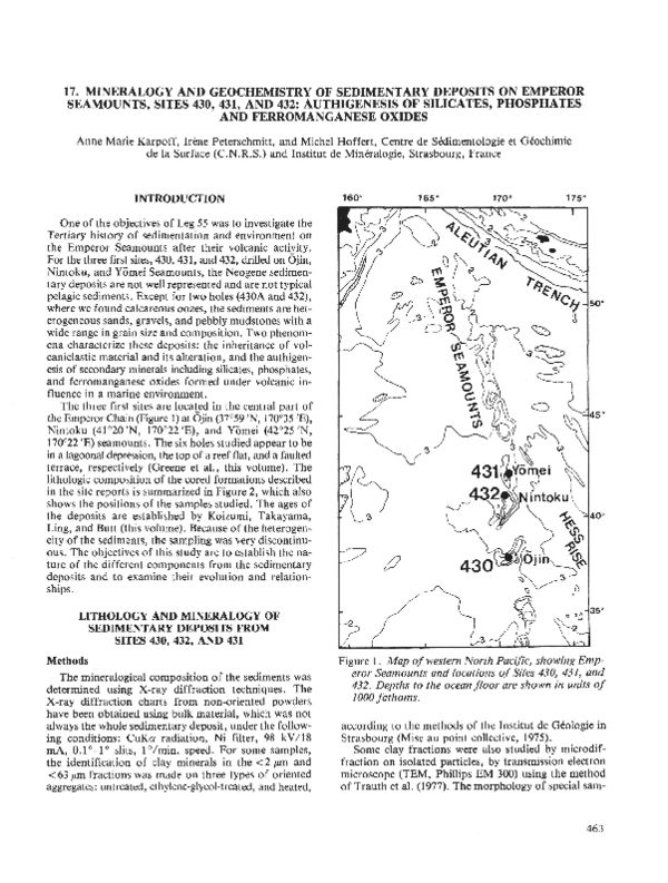 (PDF) Mineralogy and Geochemistry of Sedimentary Deposits on Emperor ...