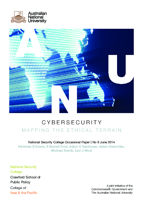 (PDF) Cybersecurity: mapping the ethical terrain